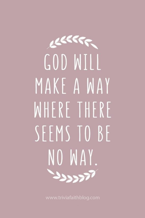 20 God Will Make A Way Bible Verses