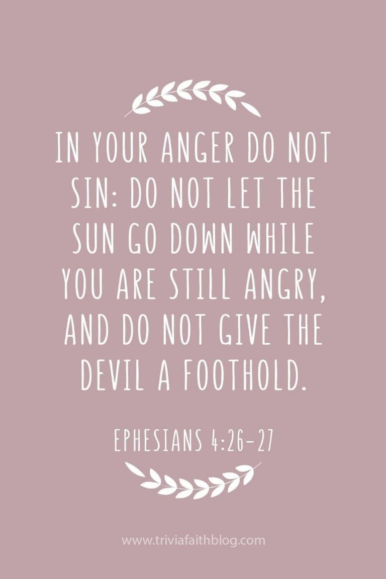 40 Powerful Bible Verses About Anger KJV