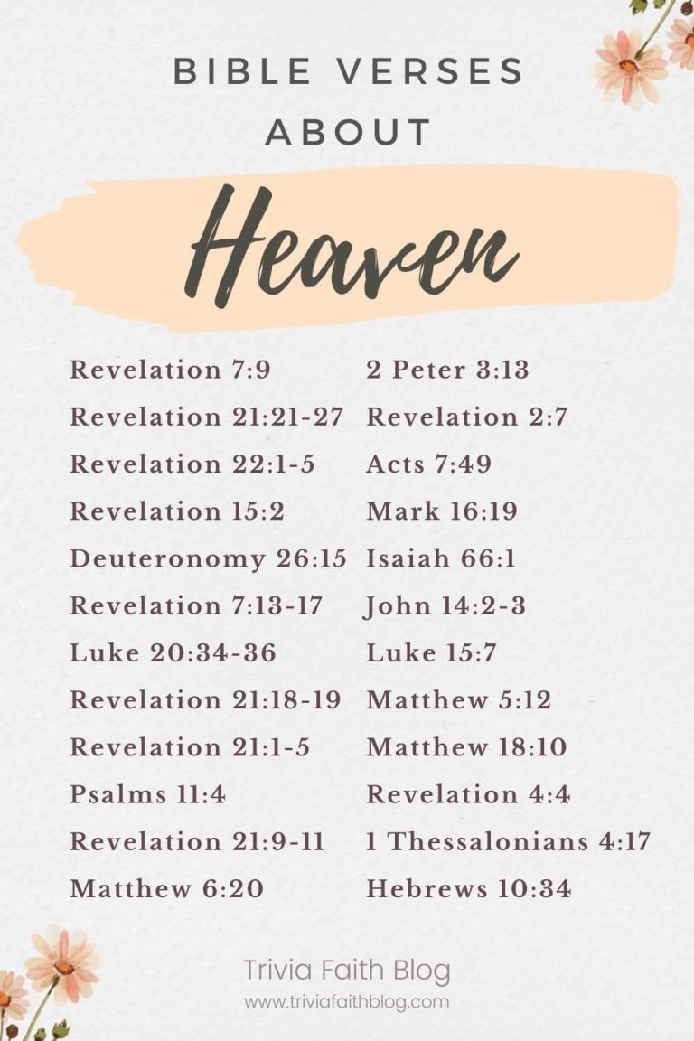 24 Exciting Bible Verses About Heaven KJV