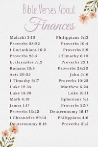 60 Important Bible Verses About Finances [Updated]
