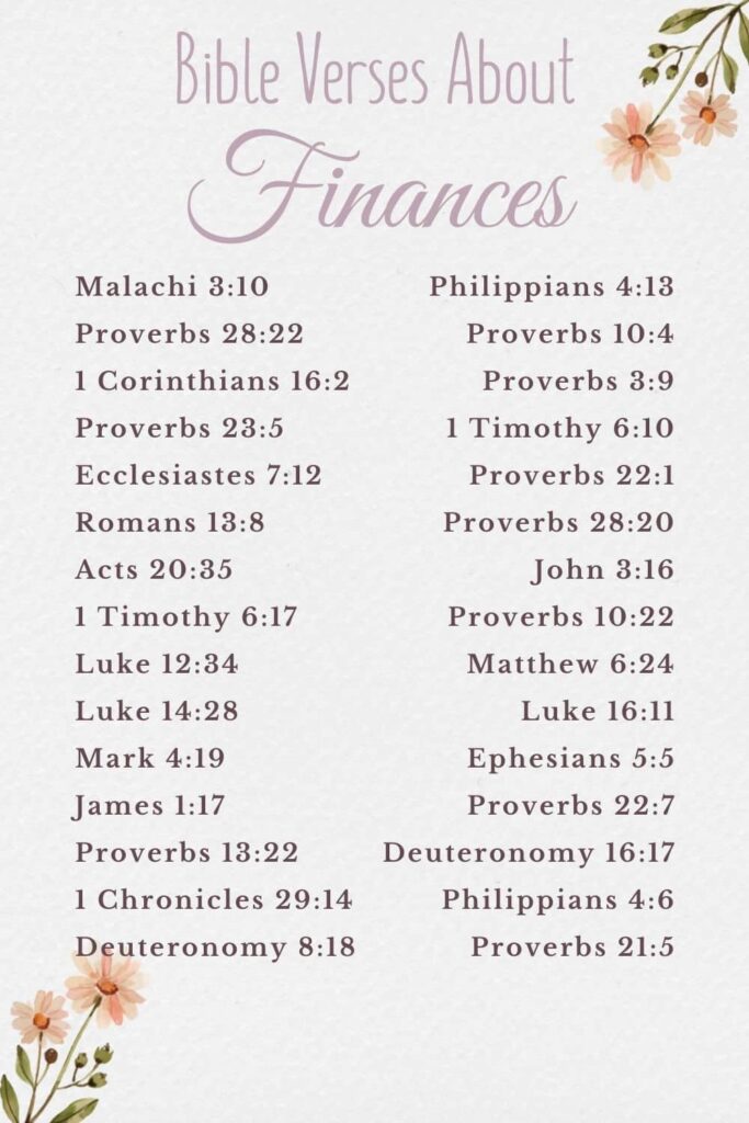 60 Important Bible Verses About Finances [Updated]