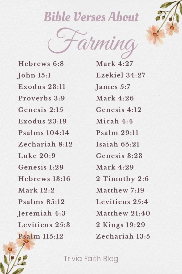 30 Bible Verses About Farming