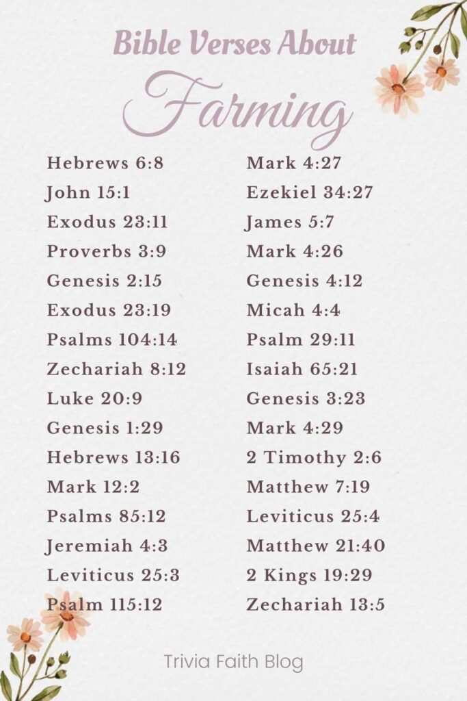 30 Bible Verses About Farming