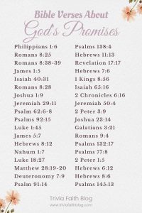 80 Promising Bible Verses On God's Promises KJV