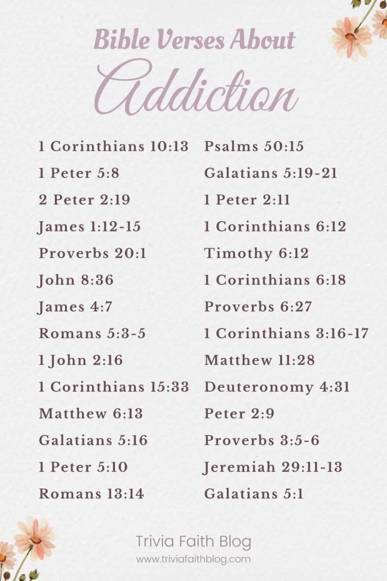 28 Important Bible Verses About Addiction KJV