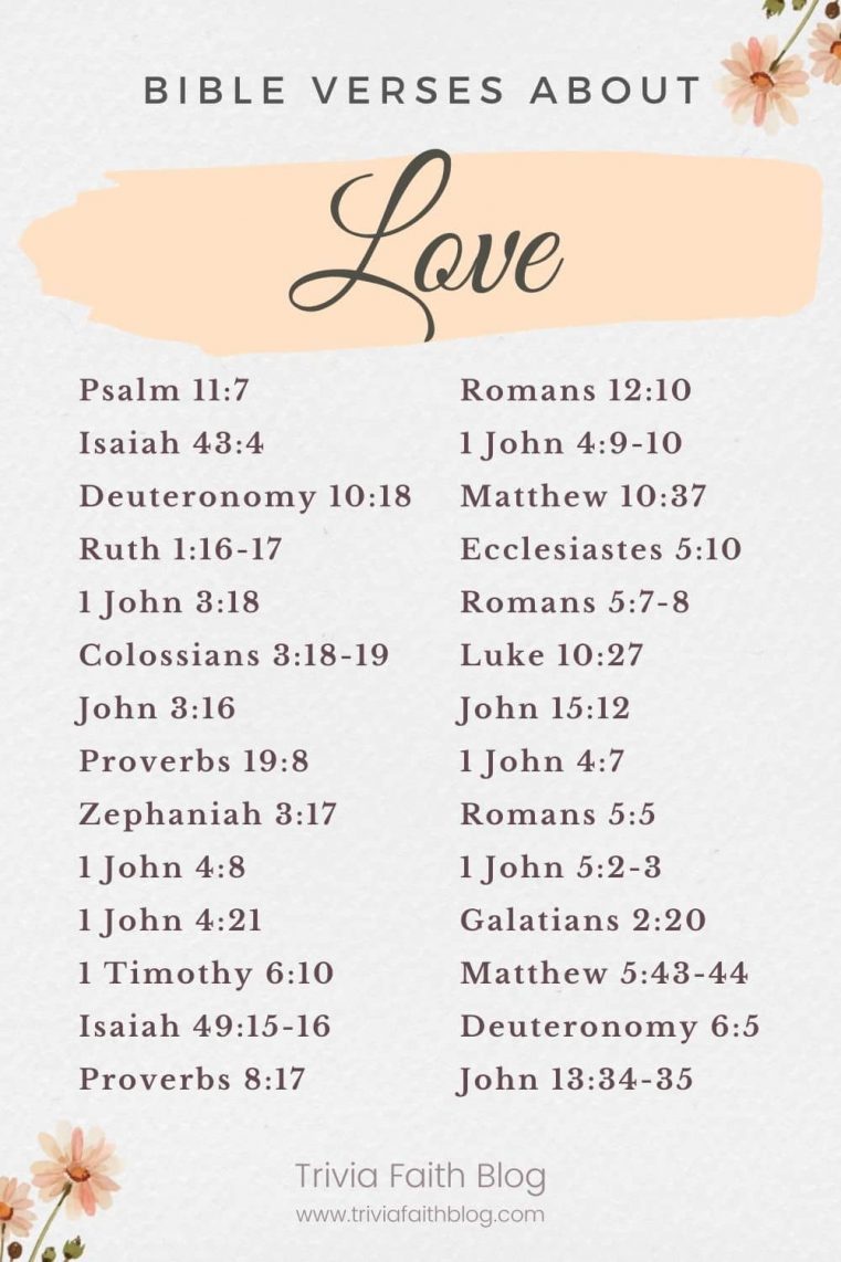 98 Bible Verses About Love KJV