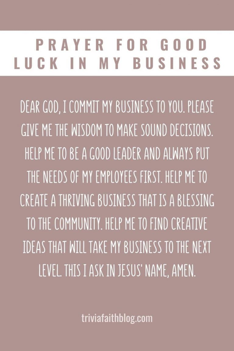 22 Powerful Prayers For Good Luck