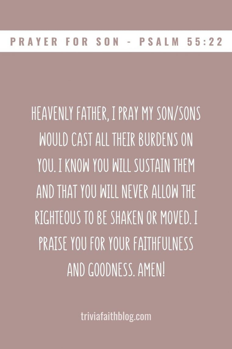 32 Powerful Bible Verses for Sons with Prayer Point KJV